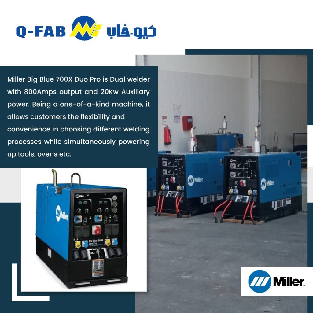 Miller Big Blue 700X Duo Pro Dual welder - Q-Fab